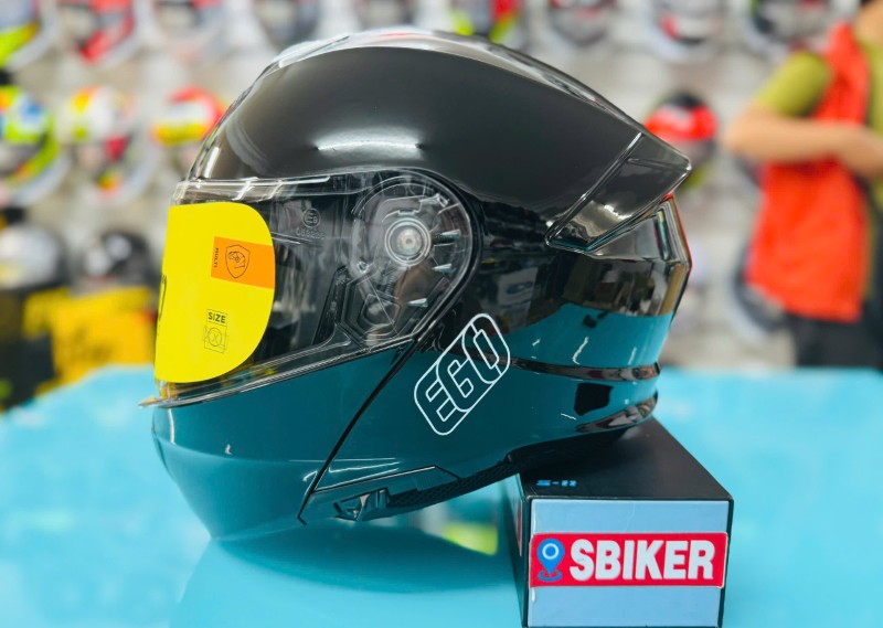 Fullface Lật Hàm Ego E91 Đen Bóng